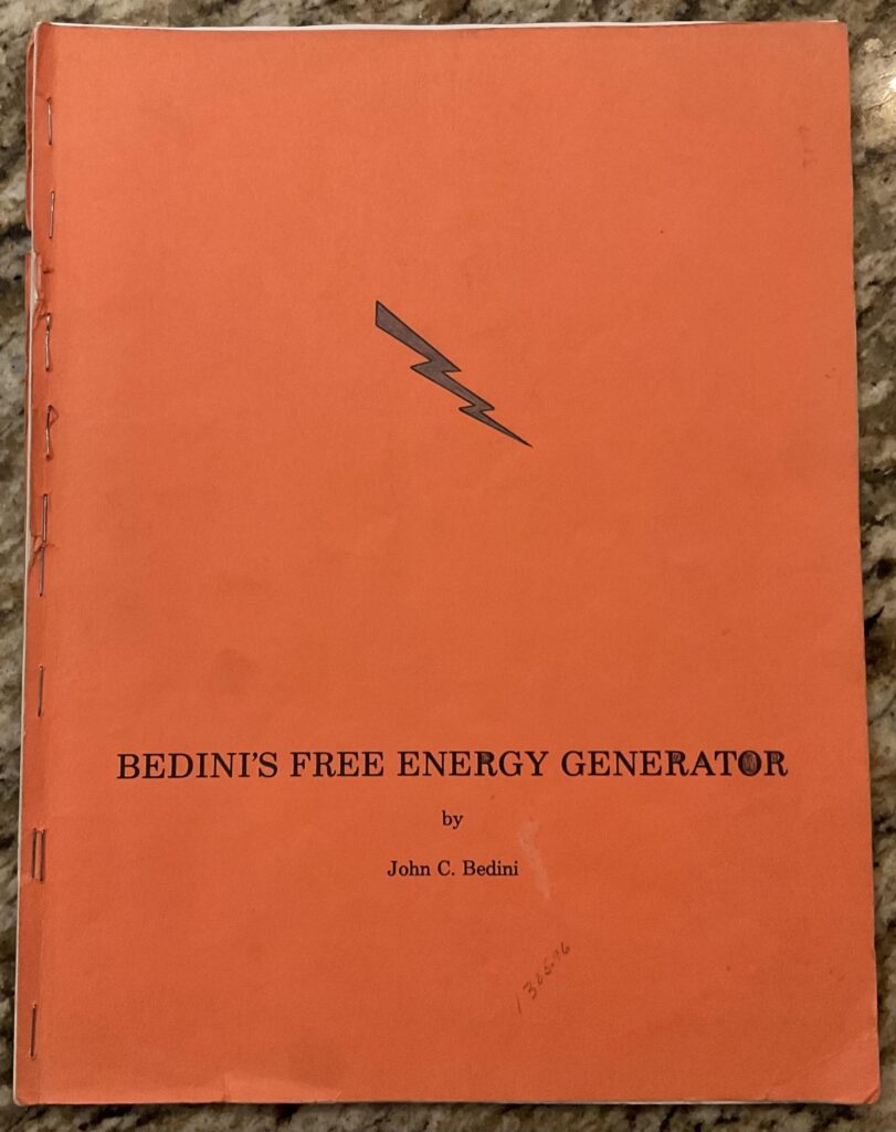 John Bedini 1984 Book – BLACK BOX TECH LAB